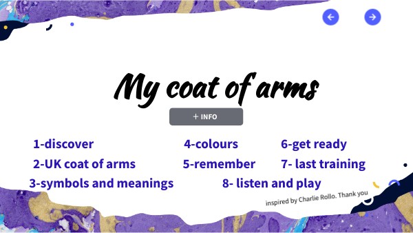 4e 23 challenge 1 -My coat of arms | Genially