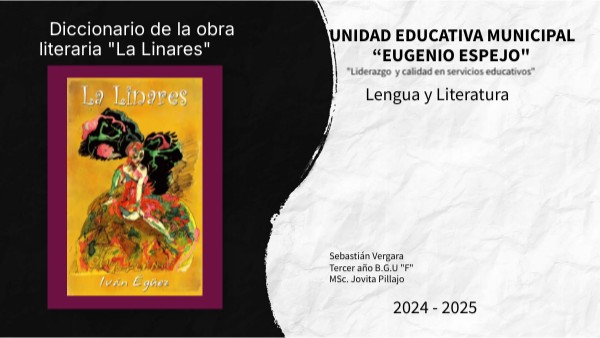 Diccionario de la obra literaria "La Linares" | Genially