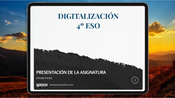 PRESENTACIÓN ASIGNATURA DIGITALIZACIÓN - 4º ESO | Genially