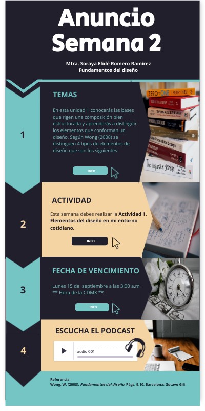 ANUNCIO SEMANA 2-FUNDAMENTOS DEL DISEÑO | Genially