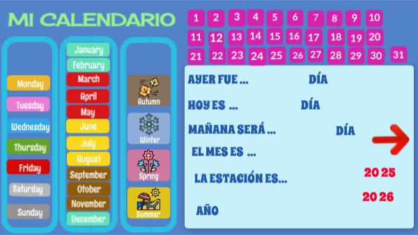 CALENDARIO - DIARIO | Genially