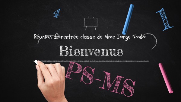 Copie - Réunion de rentrée PS-GS | Genially