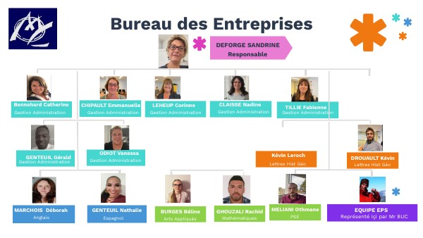 Organigramme Equipe PRO | Genially