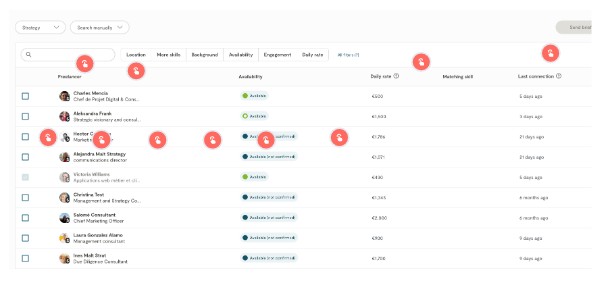 ATS: Manual search filters Strategy