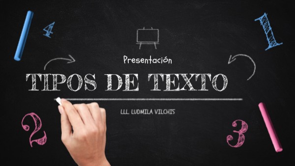 PRESENTACIÓN TIPOS DE TEXTO | Genially
