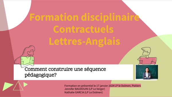 Formation contractuels 2023-2034 présentiel | Genially