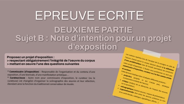 oeuvres projet d'exposition | Genially