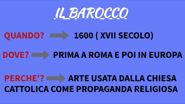 IL BAROCCO | Genially