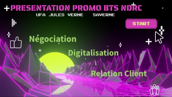 Présentation du BTS NDRC | Genially