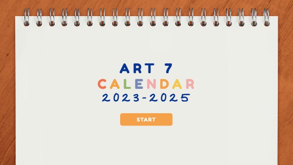 Art 7 Spring Calendar - MW