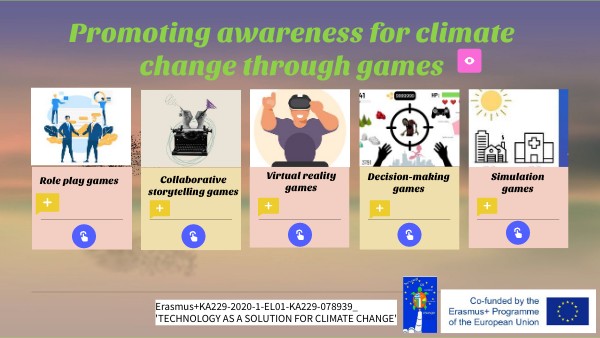 Promoting awareness about climate change through games | Genially