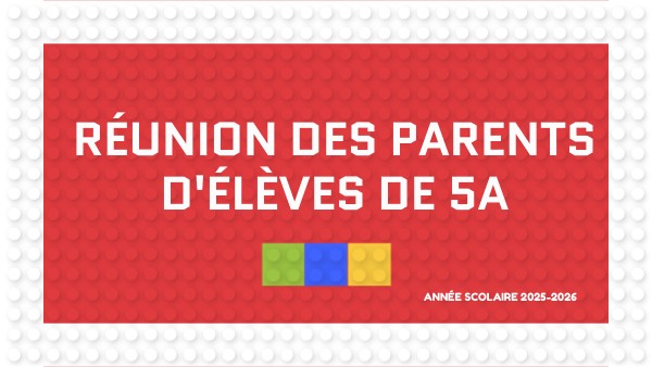 réunion parents | Genially