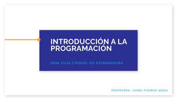 Introducción a la programación | Genially