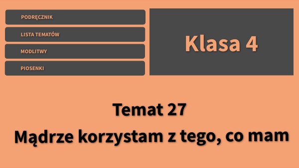 4.27. Mądrze korzystam z tego, co mam | Genially