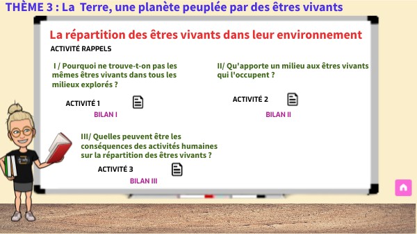 6e Répartition êtres vivants | Genially