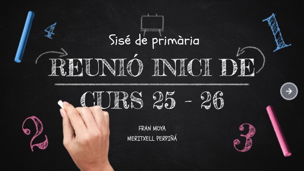 REUNIÓ INICI DE CURS | Genially