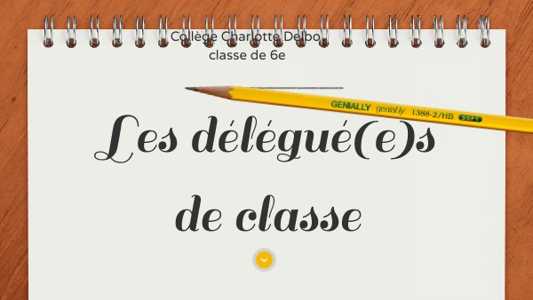 Les délégué(e)s de classes | Genially