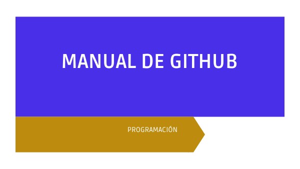 Manual de GitHub | Genially