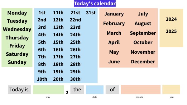 interactive calendar | Genially