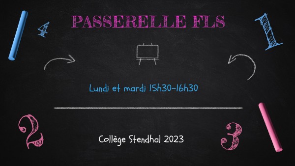 Cours passerelle FLS 2023