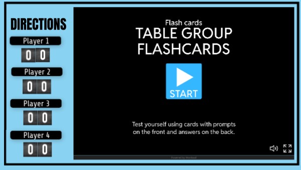 TABLE GROUP GAME SEP PREFIX VERBS | Genially