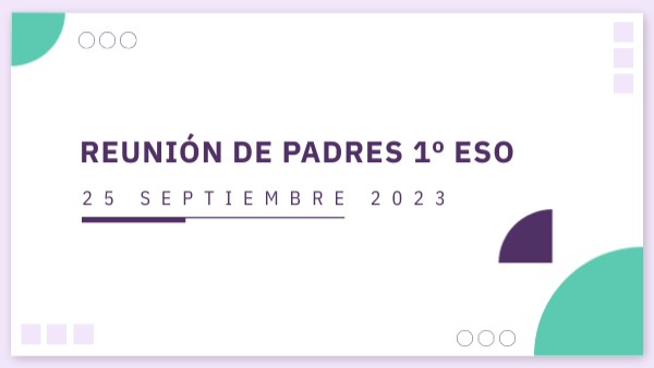 PRIMERA REUNIÓN PADRES 23 - 24