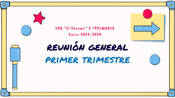 1ª REUNIÓN GENERAL 3ºPRIMARIA Curso 2023-2024 | Genially