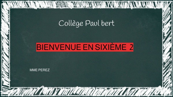 Réunion sixième | Genially