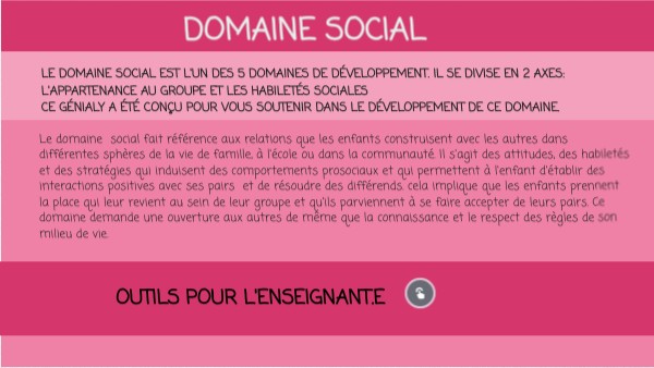 Domaine social | Genially