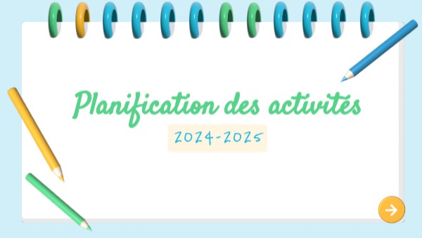 Planification des activités | Genially