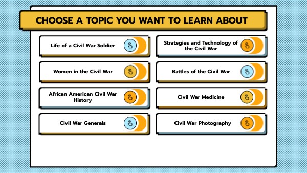 Civil War Choice Board
