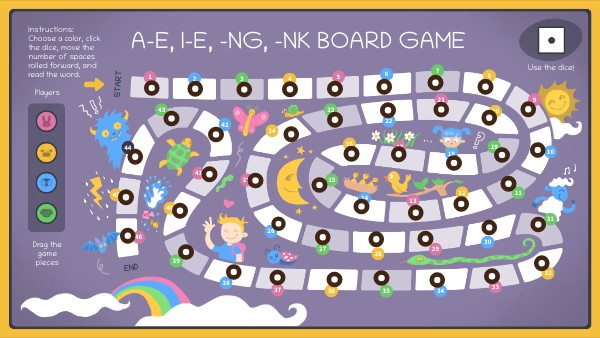 A-e, I-e, -ng, -nk Board Game | Genially