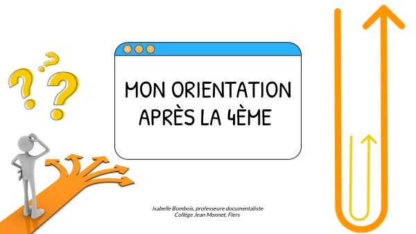Mon orientation en 4e | Genially