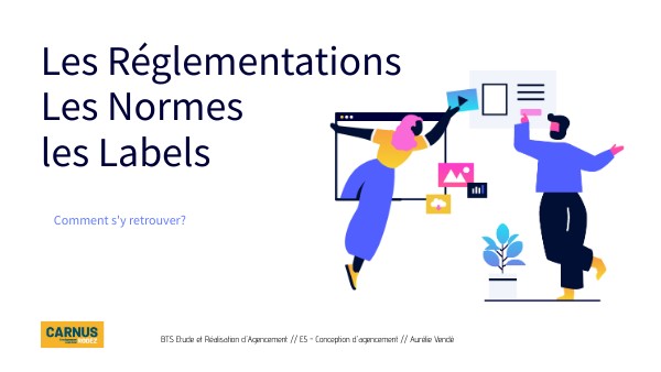 REGLES NORMES LABELS | Genially