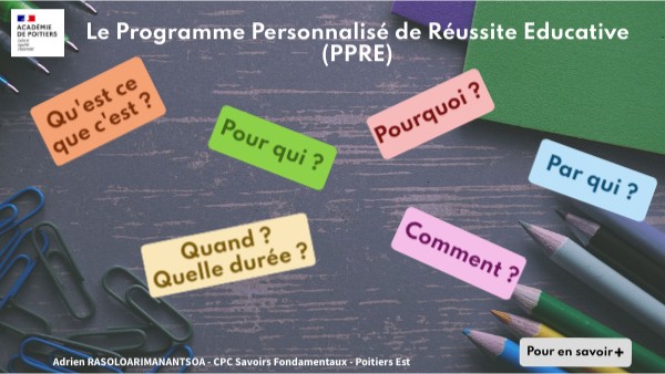 Infographie PPRE
