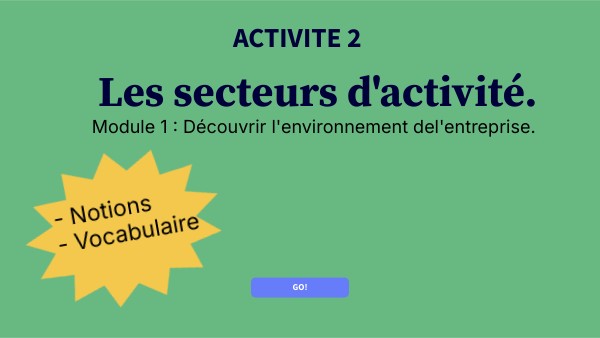 Activité 2 seconde | Genially