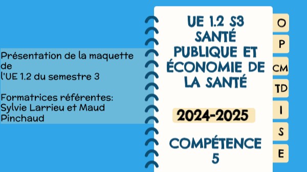 Présentation UE 1.2 | Genially