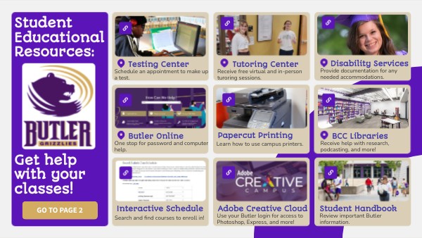 BCC Student Resources | Genially