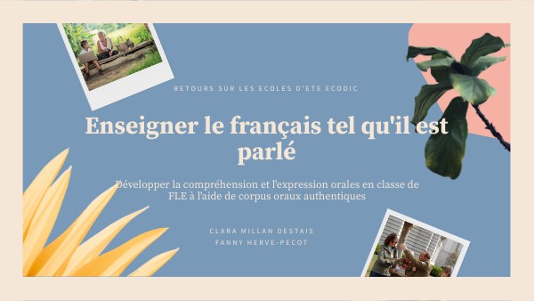 Séminaire M2 | Genially