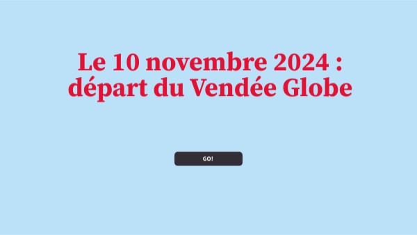 Le Vendée Globe | Genially