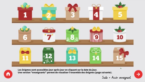 1 jour, 1 énigme - Décembre 2023 (Cycle 3) | Genially