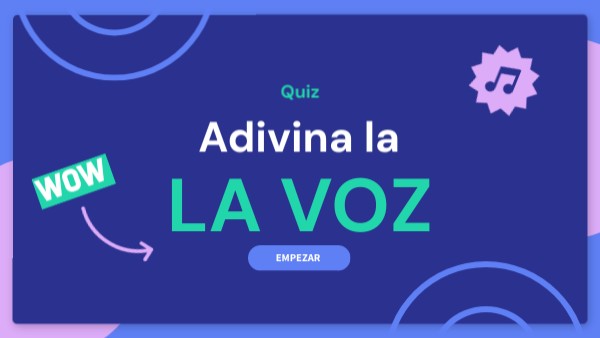 ADIVINA LA VOZ | Genially