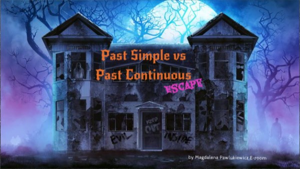 HALLOWEEN Past Simple vs Continuous Escape | Genially