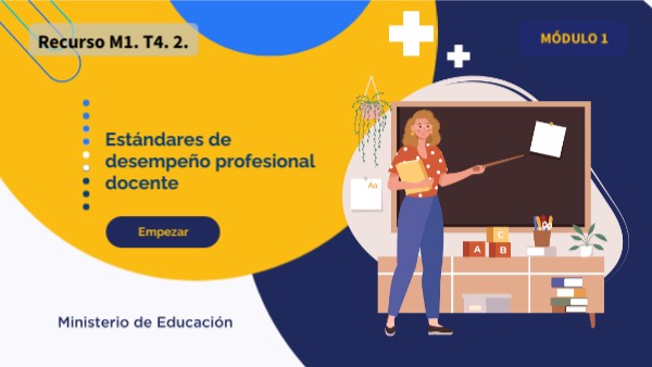 Recurso M1. T4. 2. Estándares de desempeño profesional docente | Genially