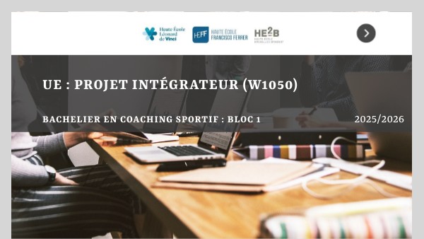 Projet Intégrateur (W1050)