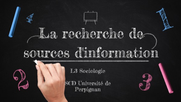 L3 Socio : La recherche de sources d'information