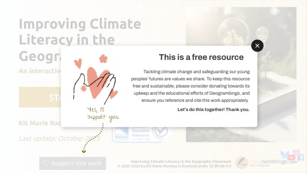 Improving Climate Literacy in the Geography Classroom | Genially