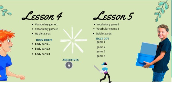 Revision Luke and Myla lessons 4,5 | Genially