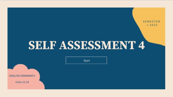 SELF ASSESSMENT 4_Ready | Genially