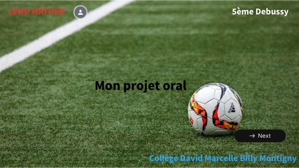 projet section foot